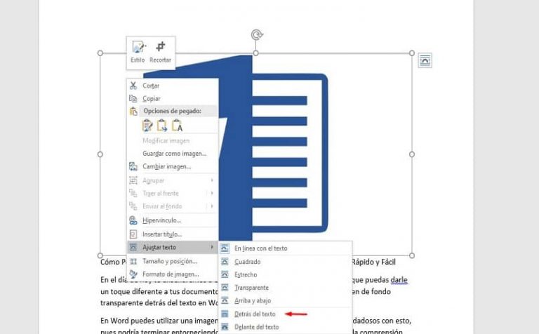 Cómo Poner una Imagen de Fondo Transparente Detrás del Texto en Word ...