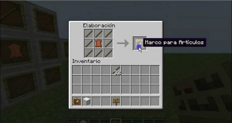 ¿Cómo Hacer Marcos o Cuadros en Minecraft? Crafteo Marcos y Cuadros ...
