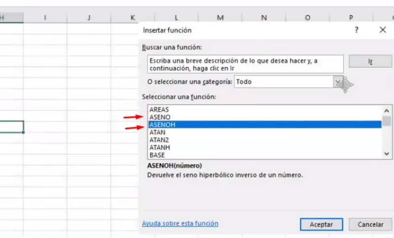 Cómo Calcular el seno Inverso con las Funciones ASENO y ASENOH en Excel ...