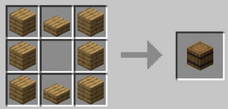 ¿Cómo Hacer o Craftear un Barril en Minecraft? - Secretos de los ...