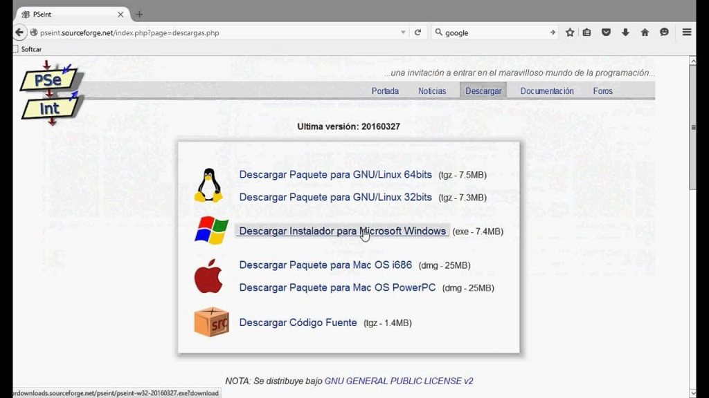 ¿cómo Descargar E Instalar Pseint En Español Gratis Mira Cómo Se Hace