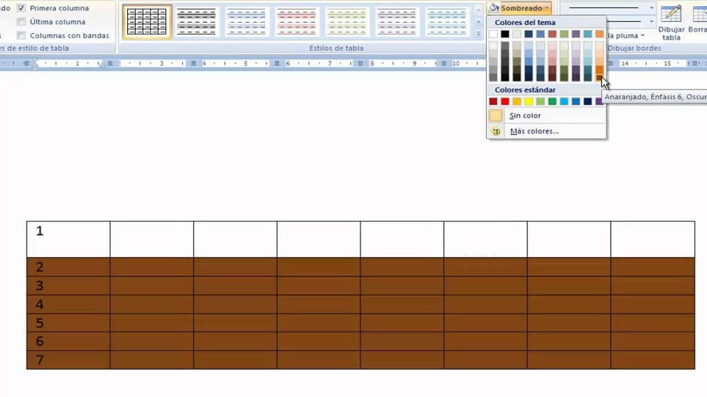 Cómo Poner Color de Fondo a las Celdas de una Tabla en Word Fácilmente ...