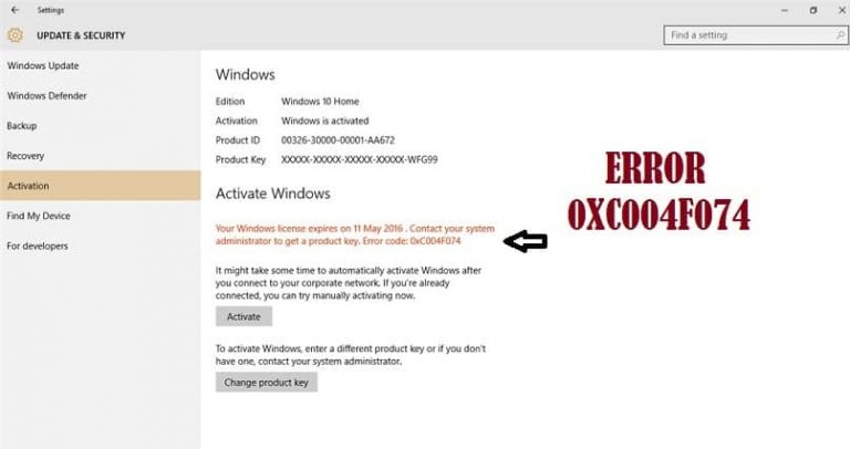¿Cómo Solucionar el Código de Error 0xC004F074 en Windows 10 Fácilmente? (Ejemplo) | Mira Cómo ...